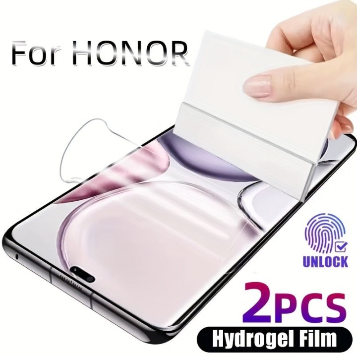 2Pcs Soft Hydrogel Film for Honor X9b X9c X8b X7b Screen Protector for Honor X60 X50 Pro X40 GT ...