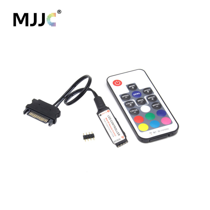 RGB LED Controller 12V SATA RF Wireless Remote Control SATA Large 4Pin ...
