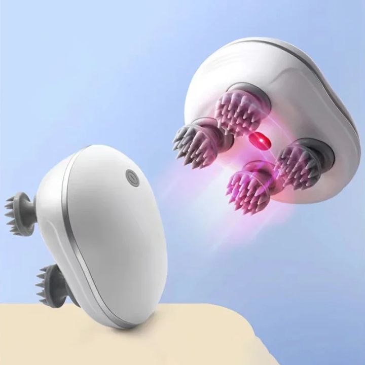 Head massager Mini rechargeable massage machine Electric scalp dragon ...