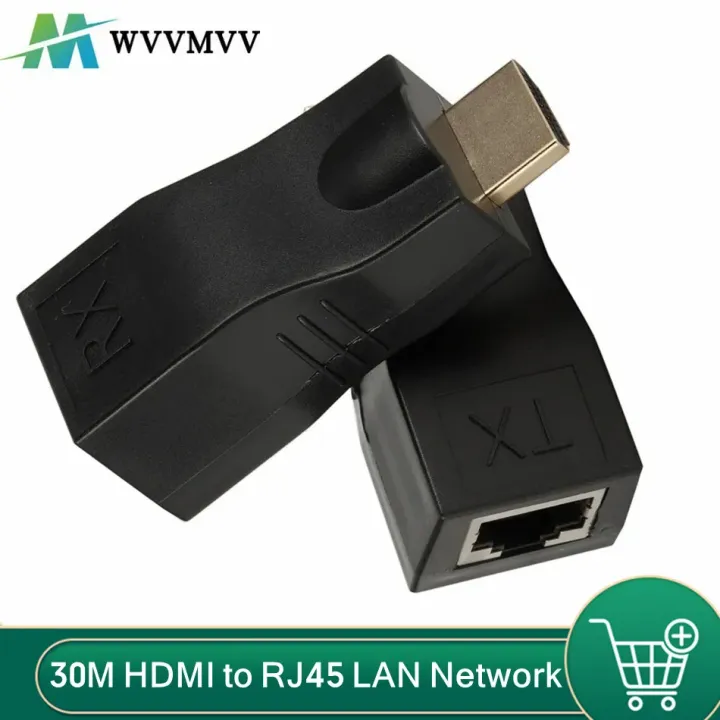 4K HDMI-compatible Extender to RJ45 LAN Network Extension TX RX Cat5e ...