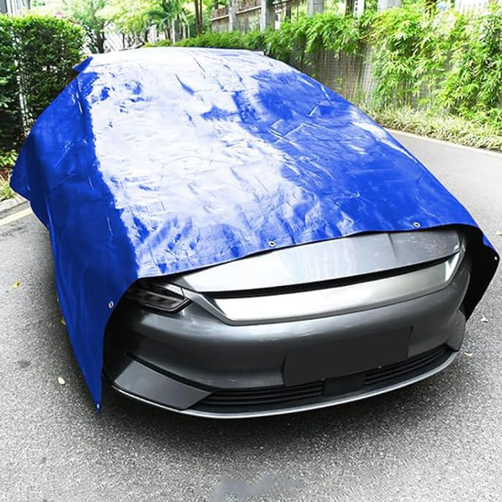 Thick Waterproof Tarps 2x2/3/4M Heavy Duty Blue Tarps All Purpose Tarp ...