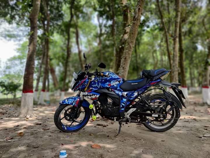 Suzuki gixxer monotone rainbow decals sticker | Daraz.com.bd