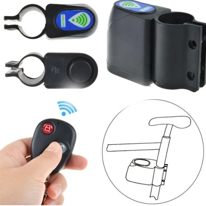 Bicycle Remote Control Alarm Burglar Alarm Lock Safe Accessories ...