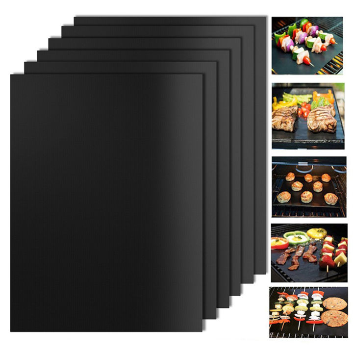 1/5/10pcs 60*40cm Non-stick BBQ Grill Mat Baking Mat Cooking Grilling ...