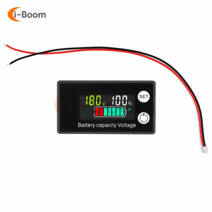 DC 8V-100V Lithium Battery Voltmeter Battery Level Display with ...