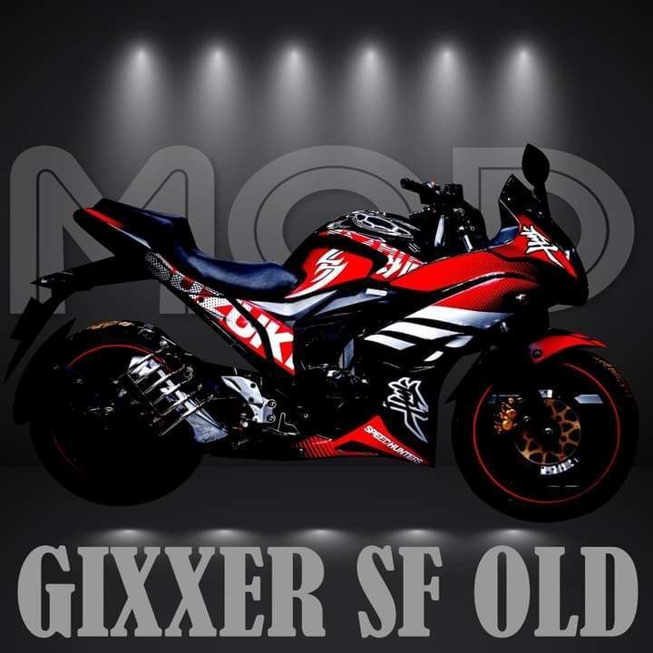 Suzuki Gixxer sf red old Hayabusa model decals sticker set | Daraz.com.bd
