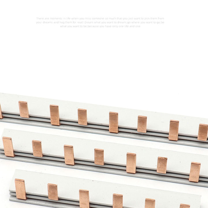 1PC 1/2P Pin Type Busbar Copper Bar Terminal Block For MCB DZ47 Air ...