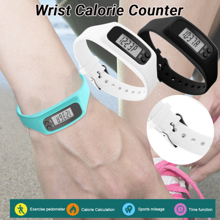 1/2PCS LED Pedometer Bracelet Step Counter Watch with 12/24H Display ...