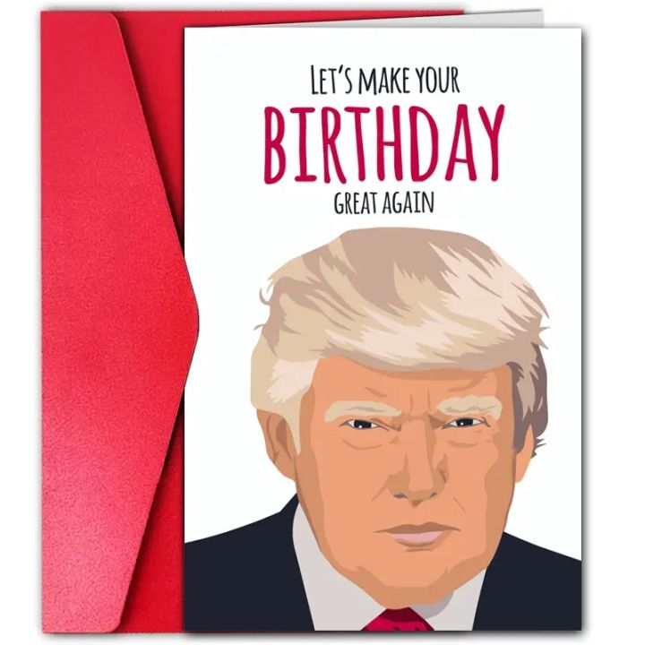 1 pc funny birthday card, creative character greeting card, the best ...