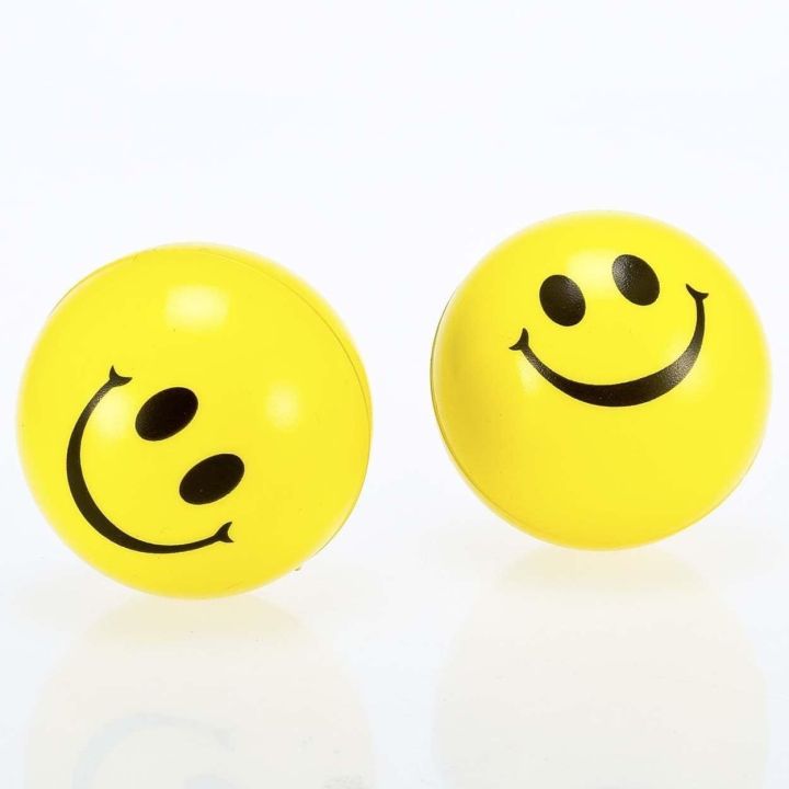 2pcs Smile Ball/Cute Face Soft Squeeze Sponge Ball for Kids/Hand ...