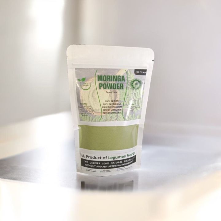 Moringa leaf powder organic 100 gram fresh refined | Daraz.pk