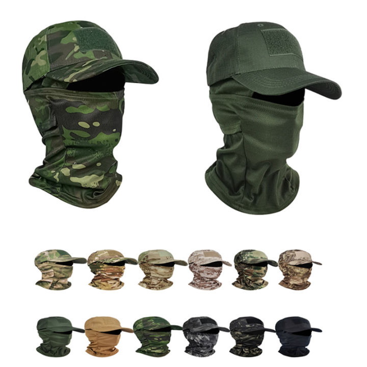 Outdoor Balaclava Face Mask Sunhat Camouflage Hood Caps Jungle Cycling ...