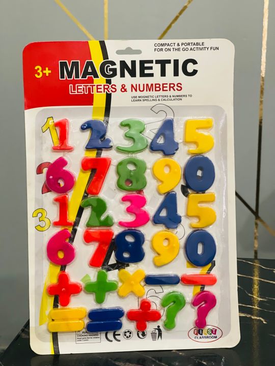 Magnetic 123 Numbers and Letters Alphabet Fridge Magnets for Kids ...