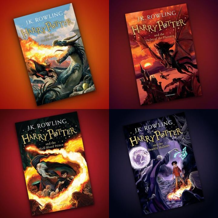 Harry potter 4 books set ( Harry potter and the order of the pheonix ...