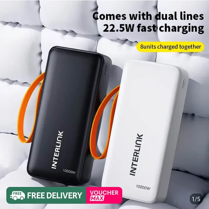 INTERLINK PREMIUM PRODUCT | PD Max 10000mAh Power Bank | 22.5W Fast ...