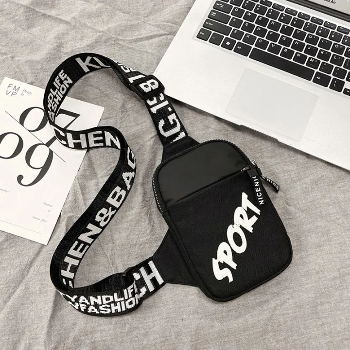 Men's Shoulder Bag INS Trend Waterproof Small Backpack Mobile Phone Man ...