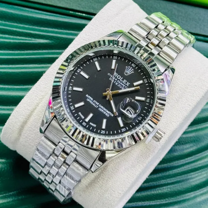 ROLEX QUALITY MEN'S CHAIN WATCHES WITH DATE | Daraz.lk