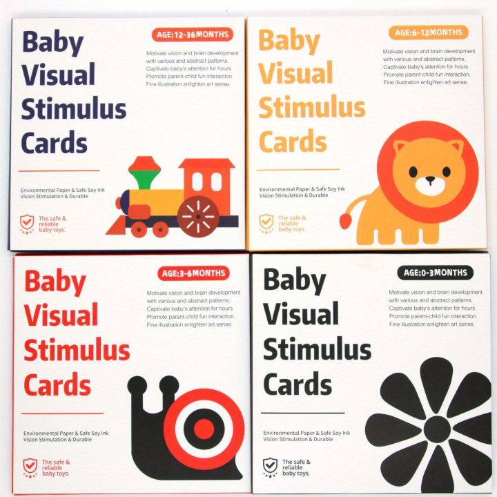 VISUAL CARDS Baby Early Education Training Card Baby Visual Stimulation ...
