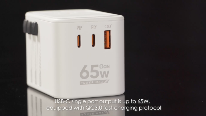 LDNIO Z6 65W GaN All-in-One Universal Travel Adapter - PD & QC Fast ...