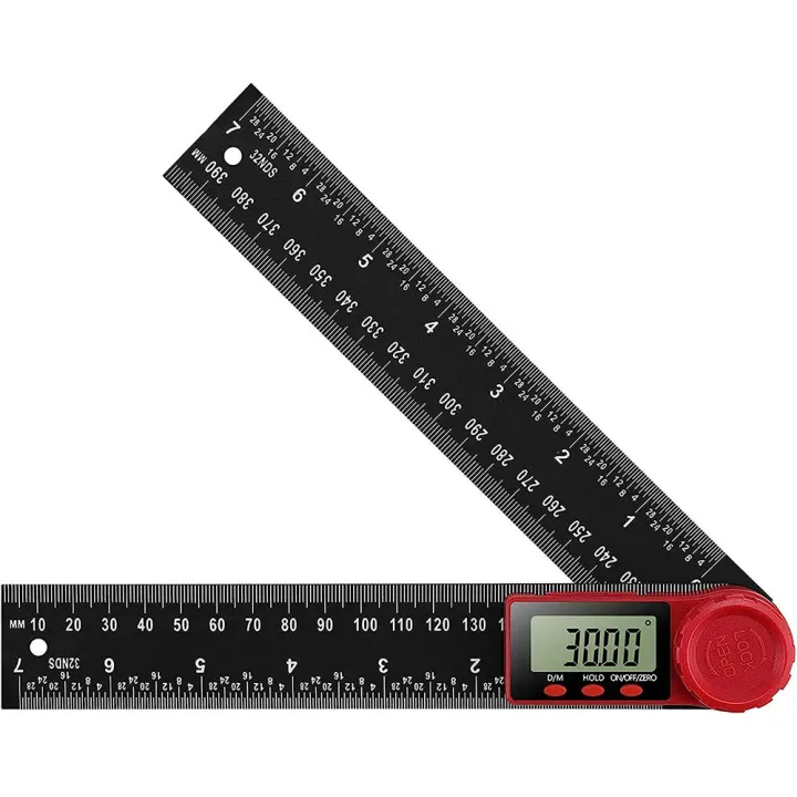 2 in 1 Angle Measurement Tool, Digital Protractor, Multifunctional 360 ...