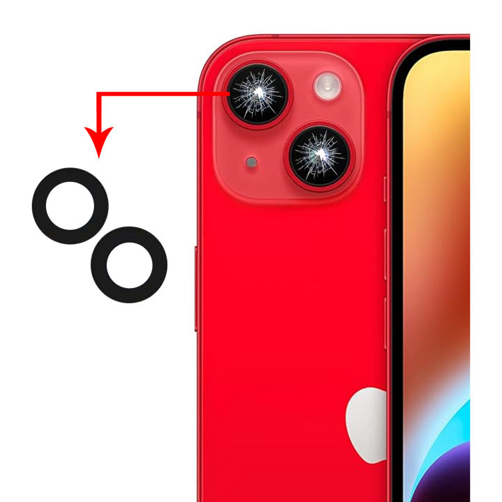 Apple iPhone 14 Plus Original Camera Glass Replacement - Rear Lens ...