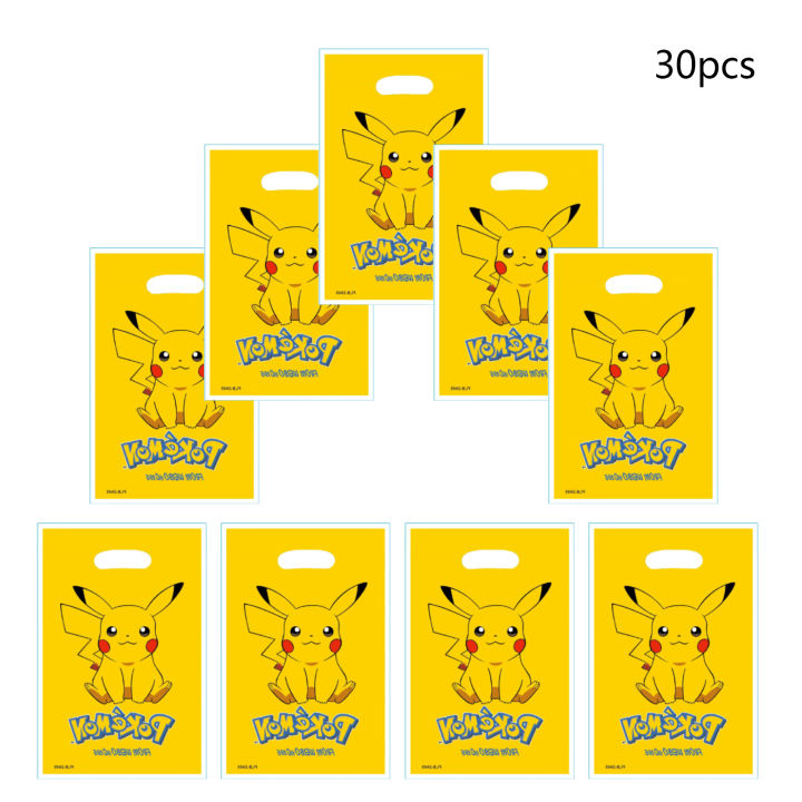30pcs pokemon Birthday Party Gift Bags，pokemon Candy Bags，pokemon Goody ...