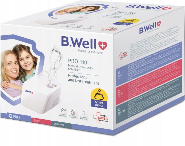 B.Well PRO-110 Compressor Nebulizer with child and adult Masks | Daraz ...