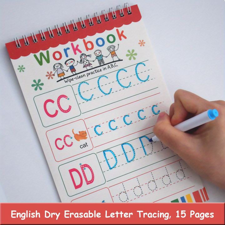 Uppercase and Lowercase Letters ABC Training English Workbook for Kids ...