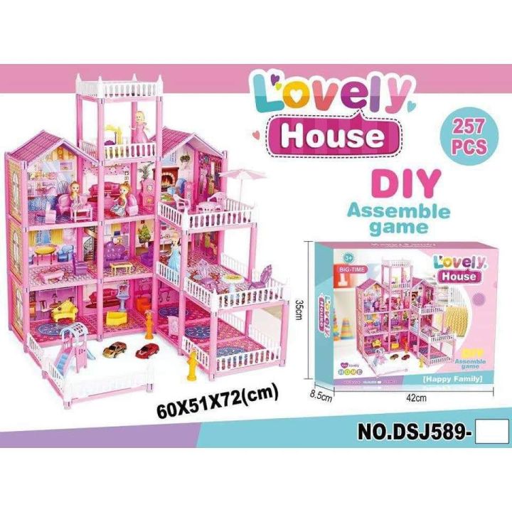 Lovely doll house set for kids( big size doll house) | Daraz.com.bd