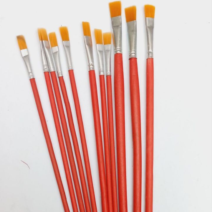 Artistic paint bursh & Flat bursh 12 set | Daraz.pk