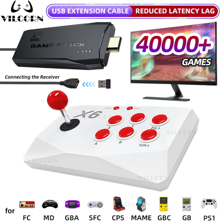 NEW Arcade Video Game Console 4K TV Game Stick with Double Arcade ...