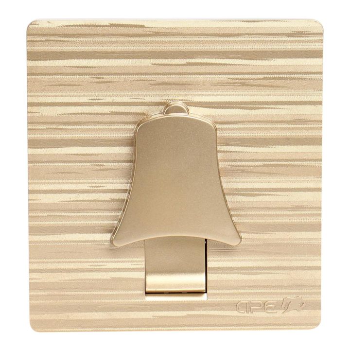 3×3 Size Waterproof Bell Switch Golden Color | Daraz.com.np