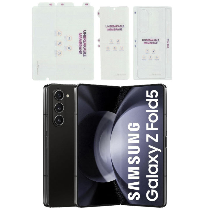 Samsung Galaxy Z Fold 5 Front & Back Membrane Sheet - Shiny Edge to ...