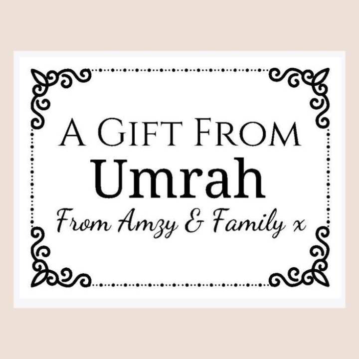 customize umrah / hajj mubarak / umrah tabaruk stickers | Daraz.pk