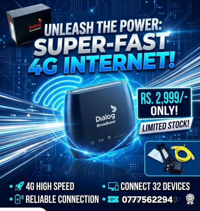 Dialog S10 4G Router Used Device Only S10 Router ( No Sim ) සිම් පත ...