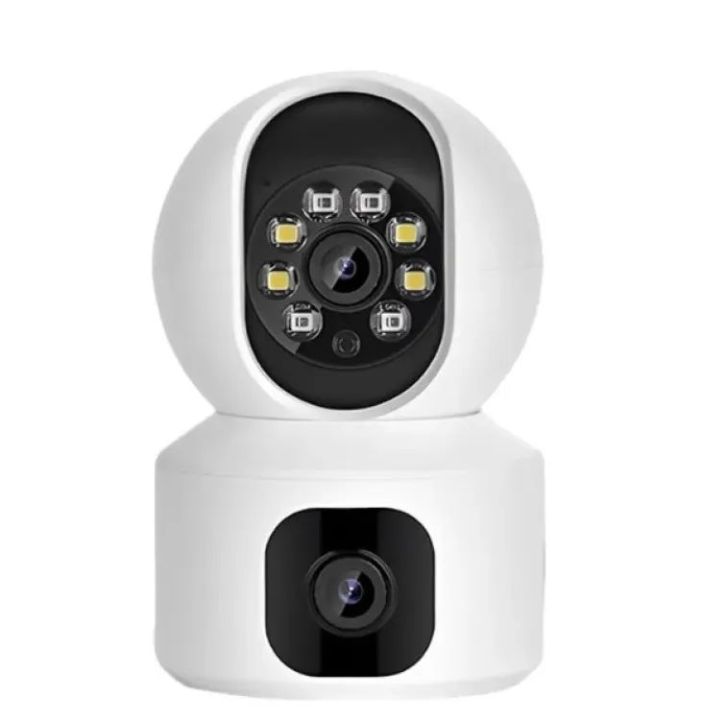 Wifi Double Lens Indoor CCTV security Camera | Daraz.pk
