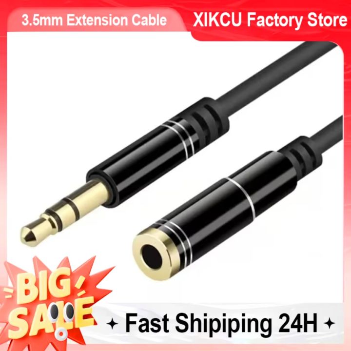 XIKCU 3.5mm Extension Cable Headphone Extension Cable Gold Plated Aux ...