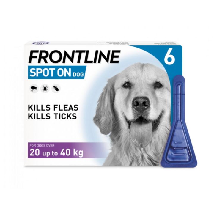 Frontline Spot On ( 20 - 40 KG ) Ticks & Fleas Killer , For dogs , One ...