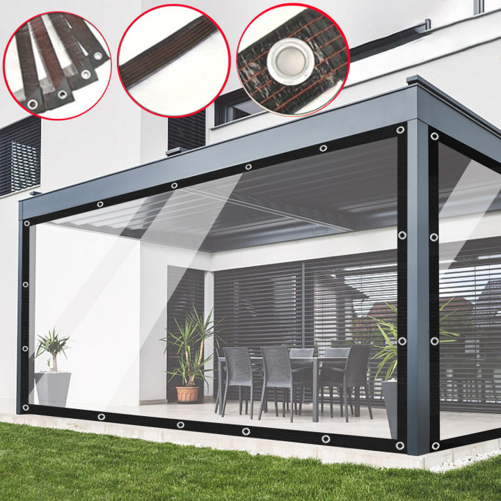 Transparent waterproof cloth, wind-proof oil cloth, rain-proof plastic ...