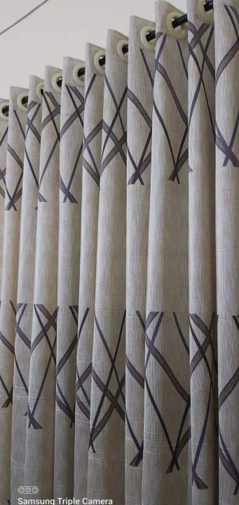 Home Tex Curtains (6 Kuchi Porda) For Door Window Drawing Room Etc ...