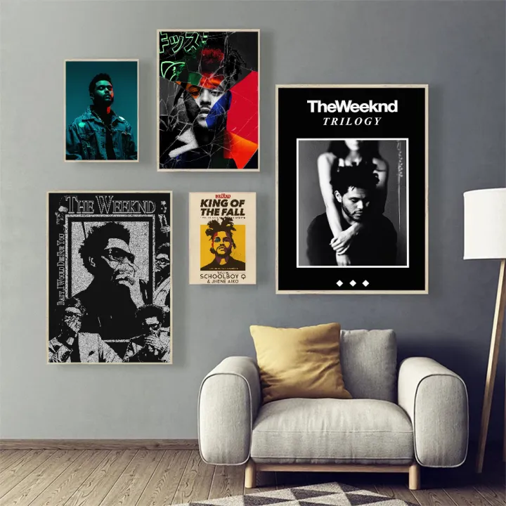 The Weeknd DIY Sticky Poster Fancy Wall Sticker for Living Room Bar ...