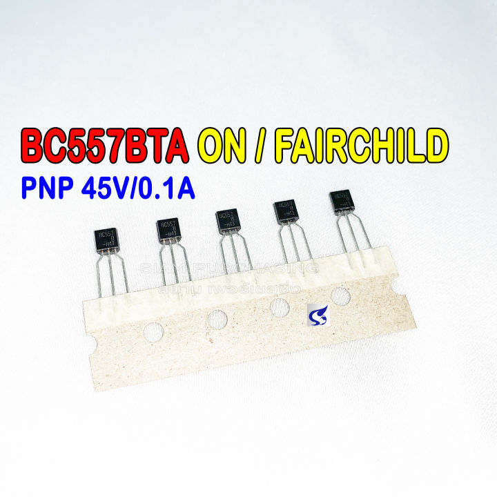 Transistor bc557 bc557bta onsemi/fairchild transistor pnp 45V/0.1a ...