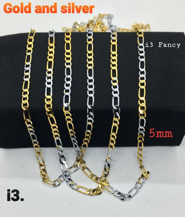 Gold And Silver New Trendy Lara Chain Necklace for Men Women | Daraz.lk