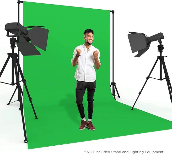 Chromkey Green Screen Studio Backdrop (5ft x 10ft)- Ultra Key Green ...