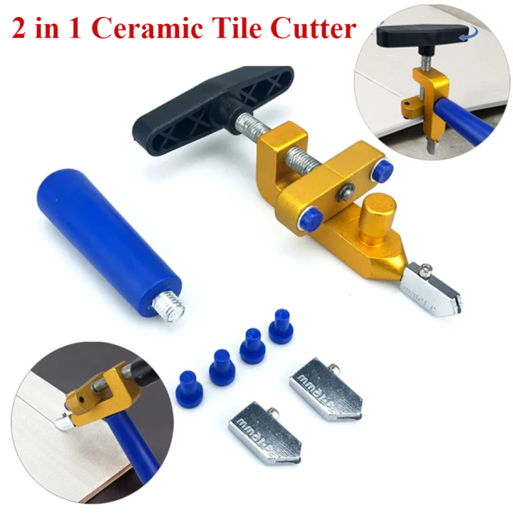 2 In 1 Glass Ceramic Tile Cutter Opener Breaker Tile Wheel Diamond ...