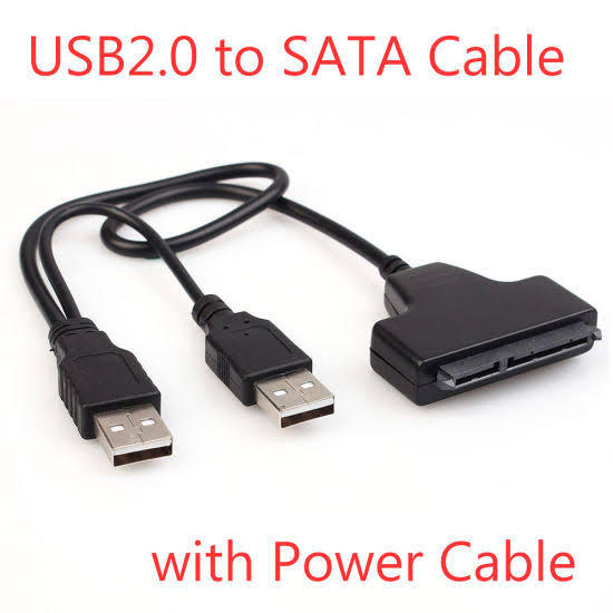 [Hot Item] USB 2.0 to SATA HDD Cable Adapter with Power USB to SATA ...