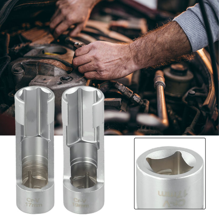 1pc 17/19mm Oxygen Sensor Socket Wrench Diesel Fuel Injector Pipe ...