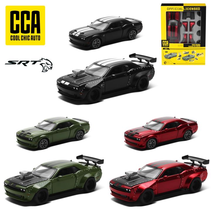 CCA 1/36 Dodge Challenger SRT Hellcat Assembled Modified Toy Car Model ...