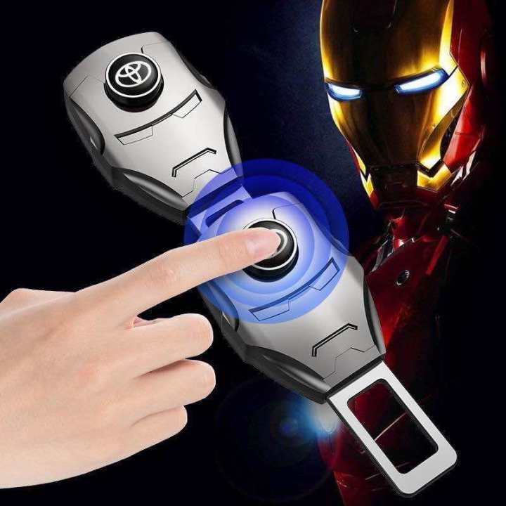 Car seat belt buckle Iron Man upgrade new pro noise reduction belt for ...