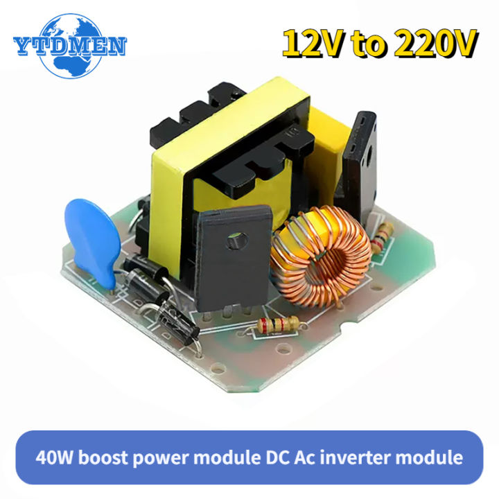 40W Step UP Power Module 12V To 220V DC-AC Boost Inverter Modules Dual Channel Inverse Converter ...